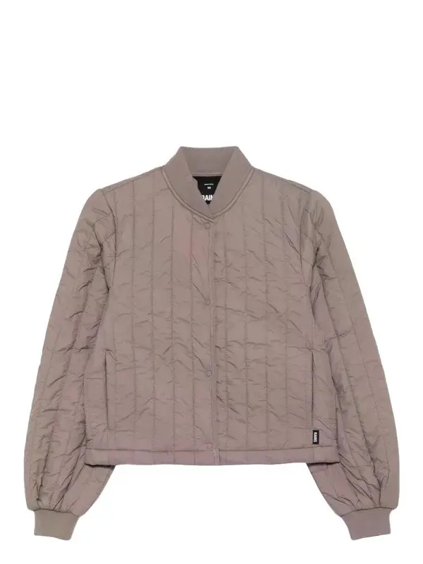 Rains Quilted Bomber Jacket - Neutrals