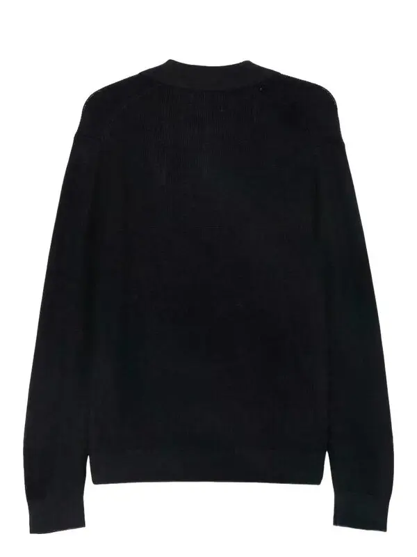 Nn07 Ribbed-knit Polo Sweater - Blue