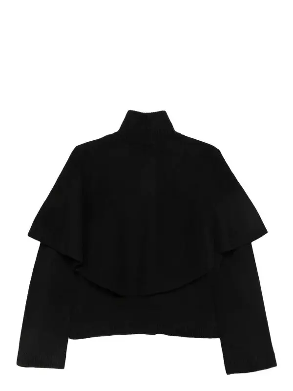 Vince Ruffled Button-up Cardigan - Black