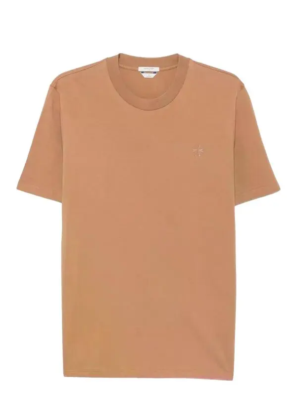 JACOB COHЁN Logo-embroidered T-shirt - Neutrals