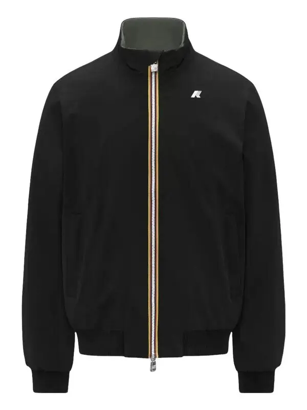 K-WAY Arsene Reversible Zip-up Jacket - Black
