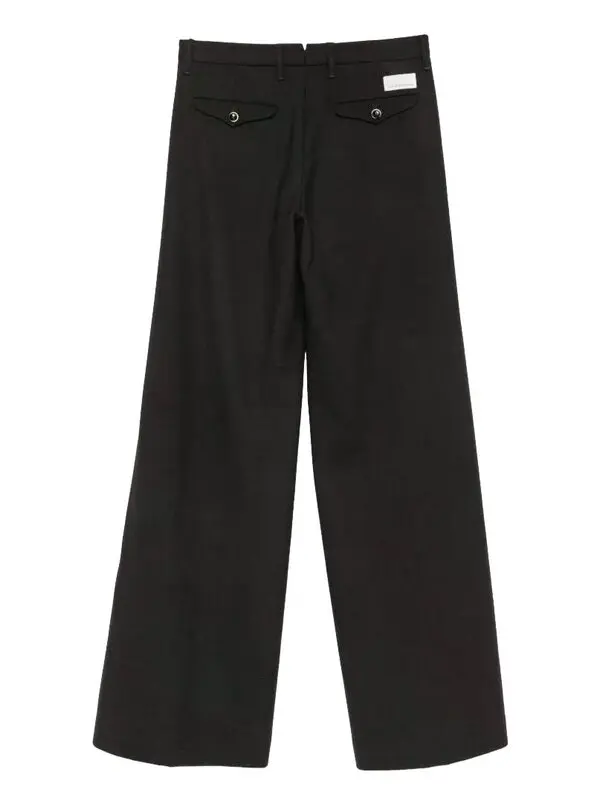 NINE:INTHE:MORNING Wide-leg Wool Trousers - Grey