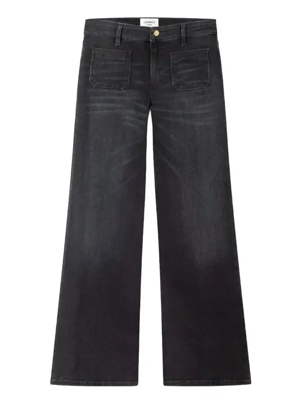 CAMBIO Amara Patch-pocket Jeans - Black