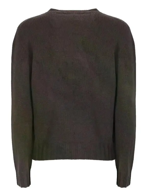 OLIVER LATTUGHI Ribbed-knit Sweater - Brown