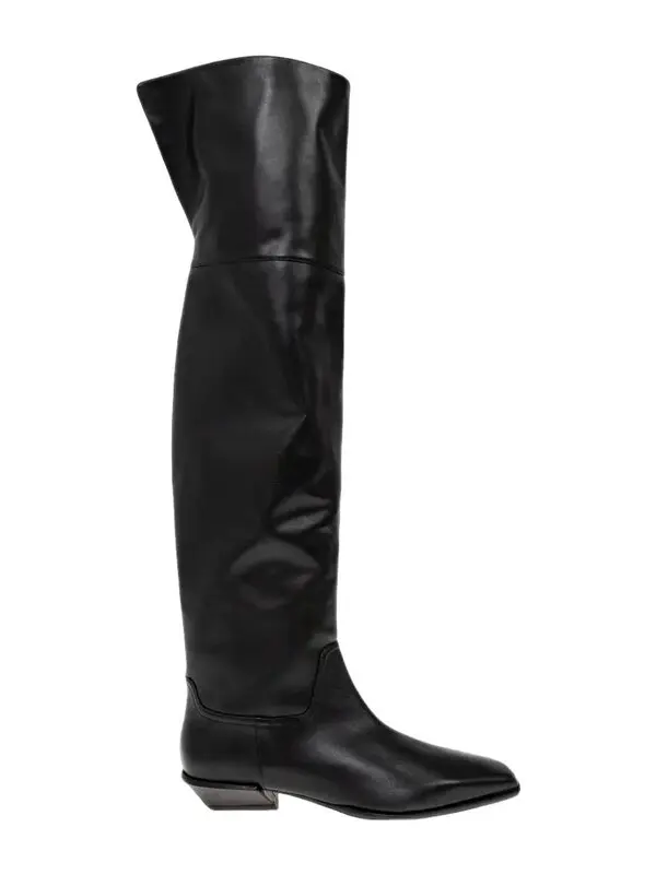 Paris Texas Bettina Square-toe Boots - Black