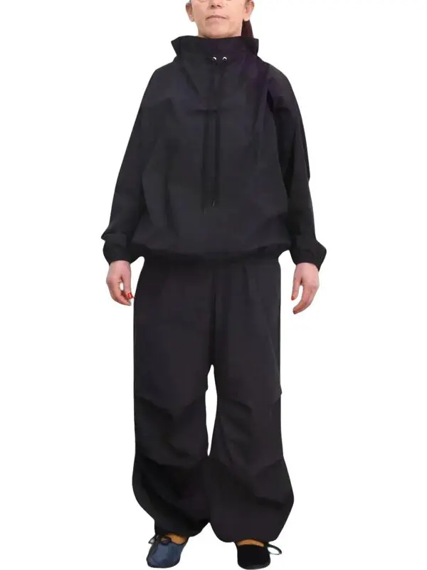BASERANGE Uro Drawstring Trousers - Black