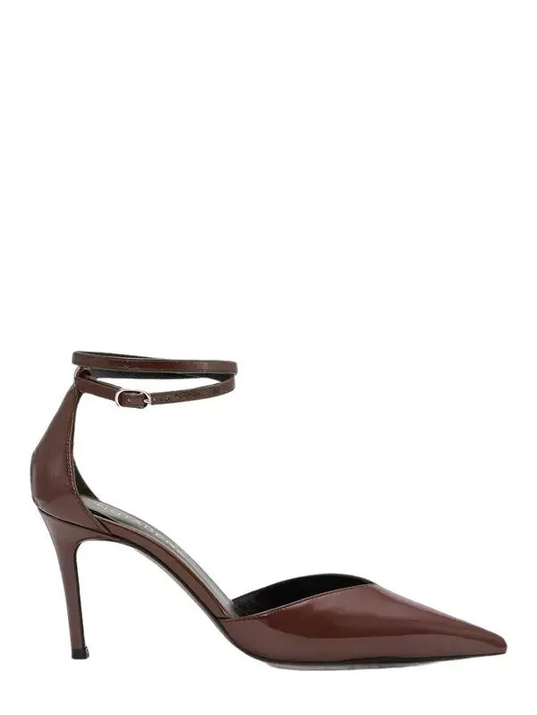 NOTABENE Sax Pointed-toe Ankle-strap Heeled Pumps - Brown
