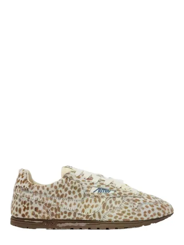 AUTRY Windspin Animal-print Sneakers - Neutrals
