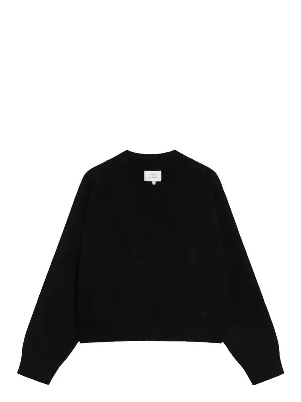 Loulou De Saison Anzor Lds V-neck Cashmere Sweater - Black