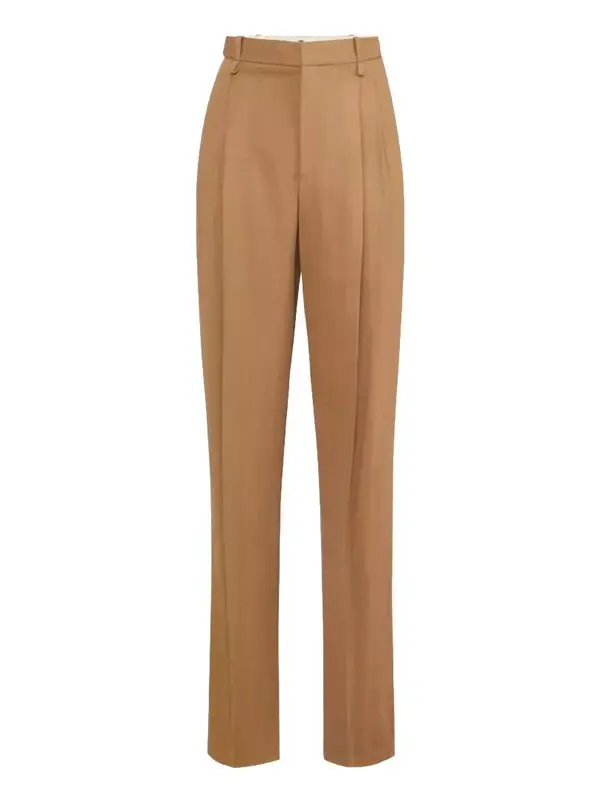 Elisabetta Franchi Flowing Gabardine Trousers - Neutrals