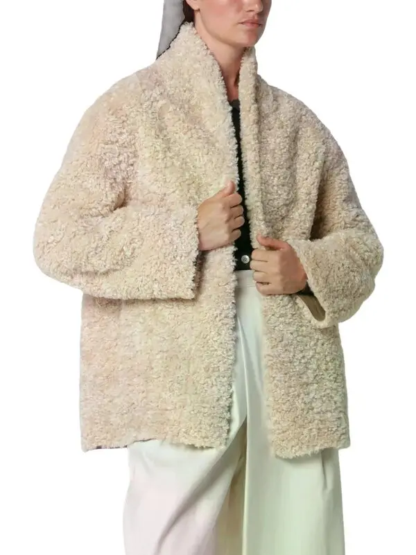 Source Unknown Manuela Faux-shearling Jacket - Neutrals