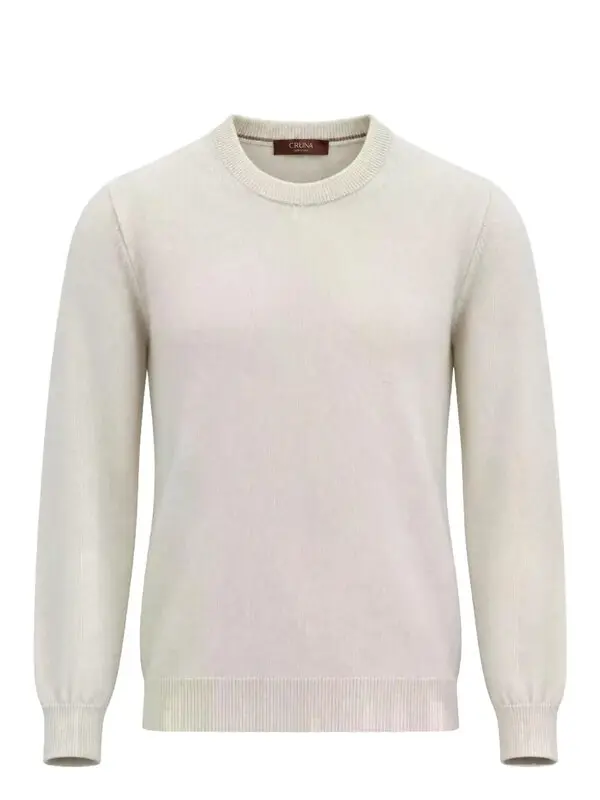 CRUNA Crew-neck Raglan-sleeve Sweater - Neutrals