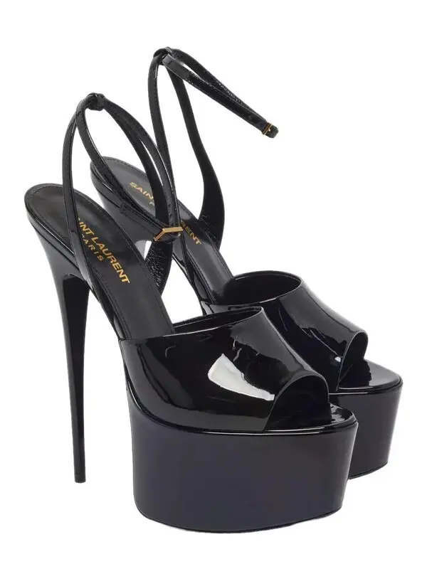 Saint Laurent Kika Platform Sandals - Black
