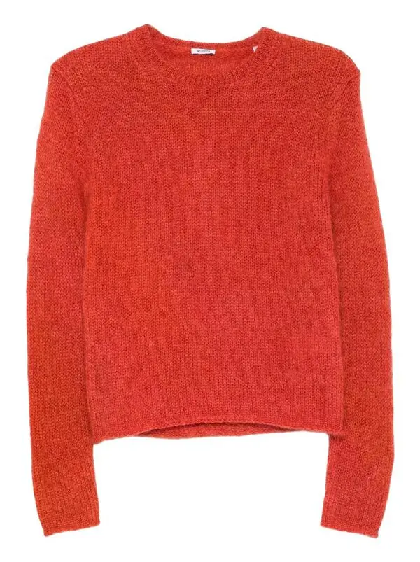 Aspesi Ribbed Mohair-blend Sweater - Orange