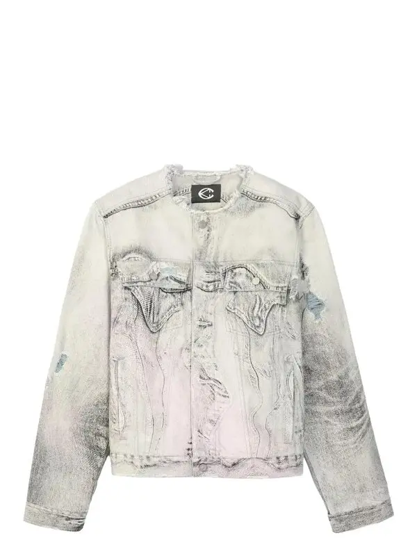 Camper Distressed-effect Denim Jacket - Grey