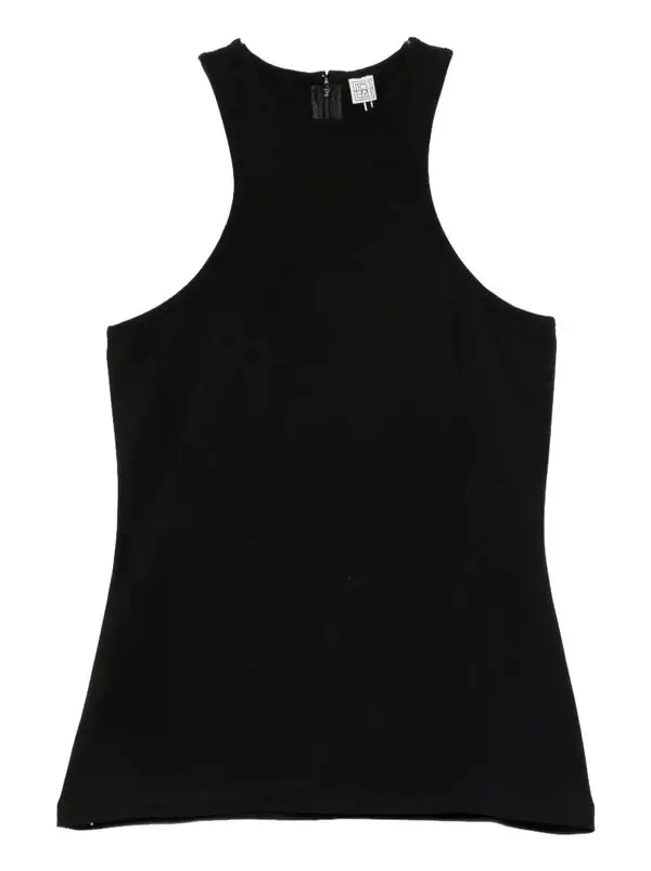 TOTEME Deep Curve Tank Top - Black