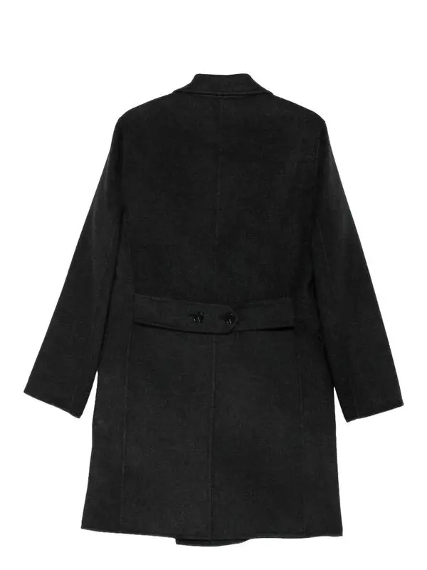 PALTO' Double-breasted Wool Coat - Grey