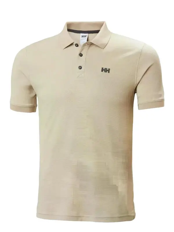 Helly Hansen Logo-print Short-sleeve Polo Shirt - Neutrals
