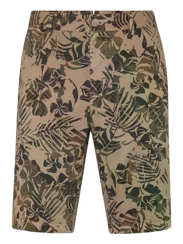 BILLIONAIRE Double B Palm-print Shorts - Neutrals