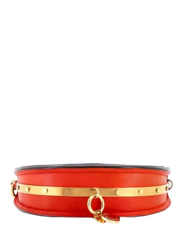 Chloé Nile Leather Mini Crossbody Bag - Orange