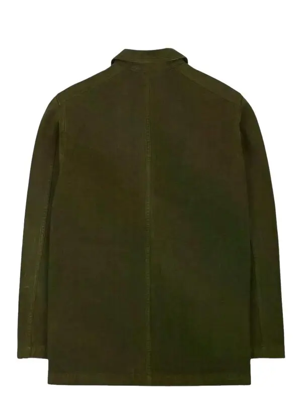 DRAKE'S Cotton Canvas Shirt Jacket - Green