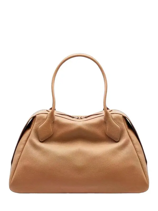 MINOBOSSI Abigail Grained Leather Tote Bag - Neutrals