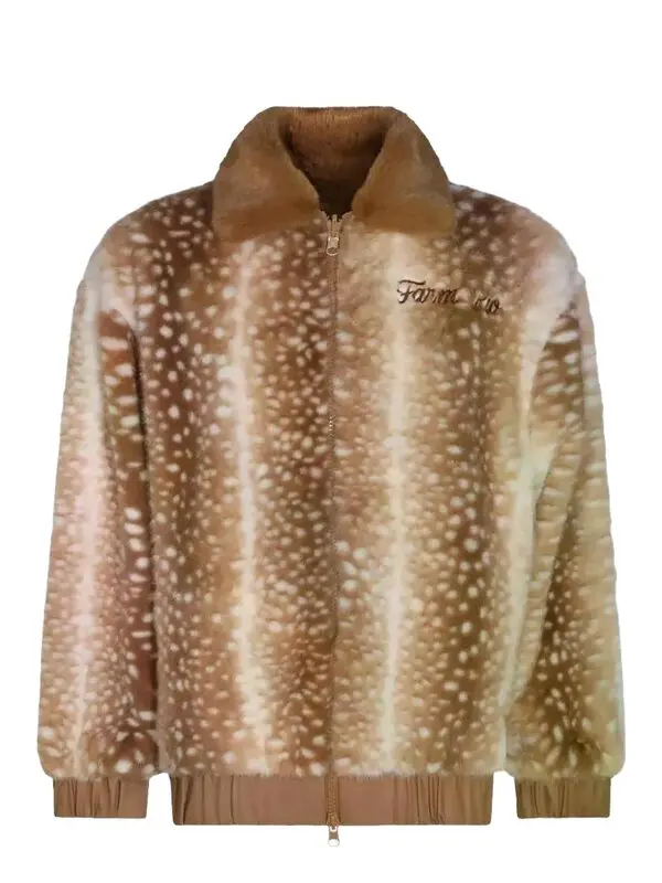 Farm Rio Embroidered Jacket - Brown