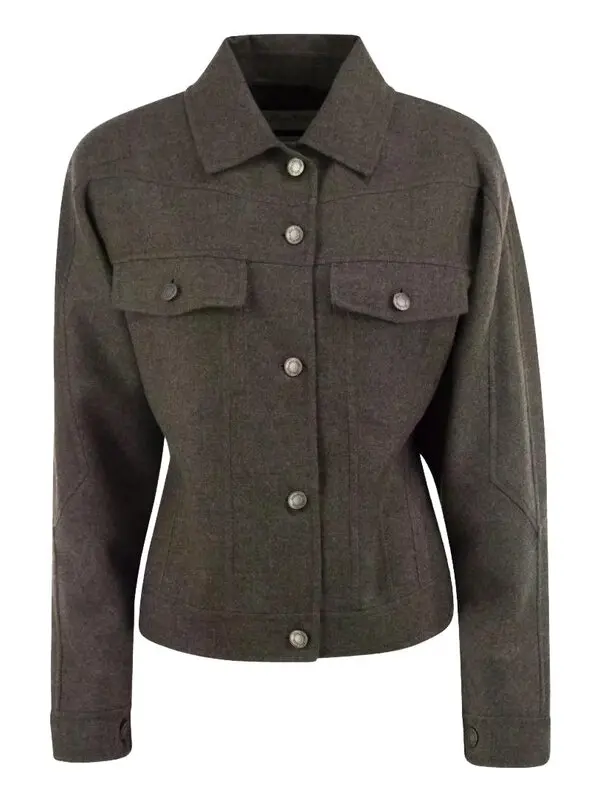 Max Mara Rapace Virgin Wool Jacket - Brown