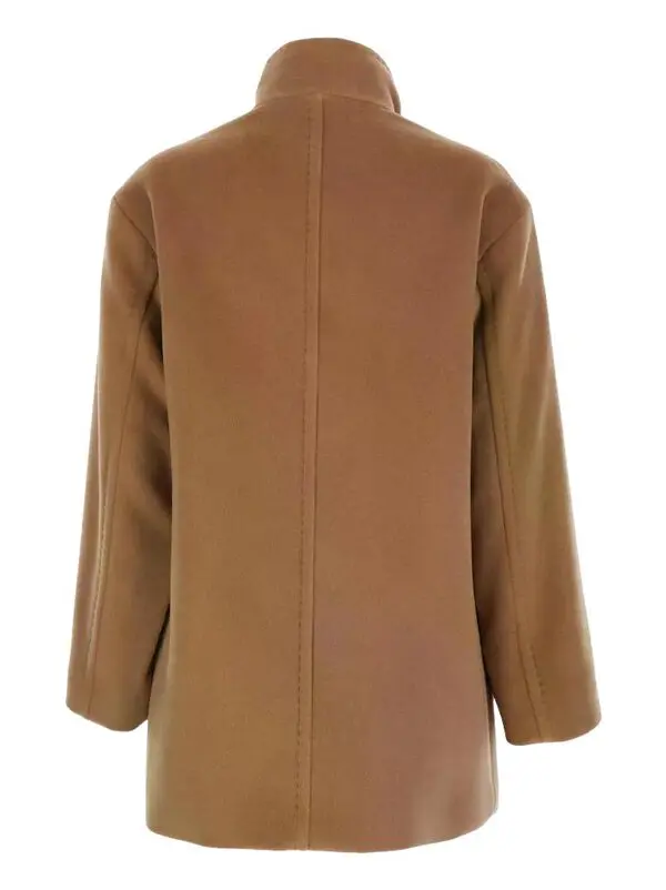 Max Mara Double-breasted High-neck Jacket - Brown