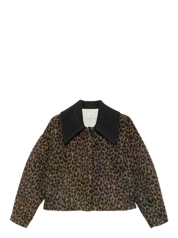ALYSI Leopard-print Jacket - Brown