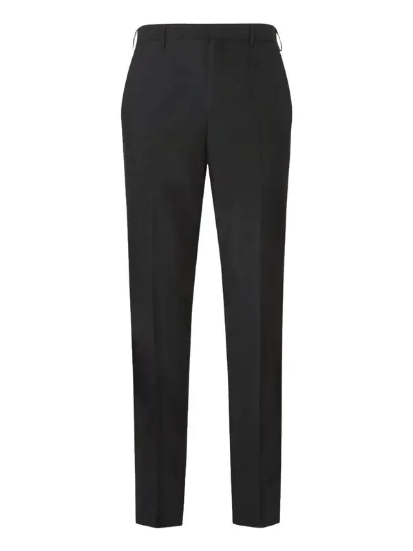 Fendi Pressed-crease Tailored Trousers - Black