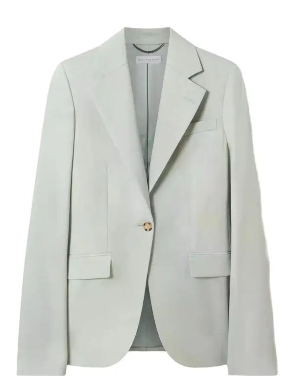 Stella McCartney Single-breasted Wool Jacket - Green