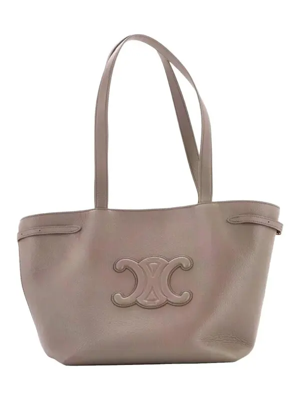Celine Anais Cabas Leather Small Tote Bag - Grey