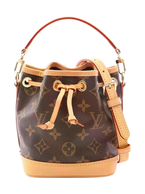 LOUIS VUITTON 2021-2026 Monogram Nano Noe Bucket Bag - Brown