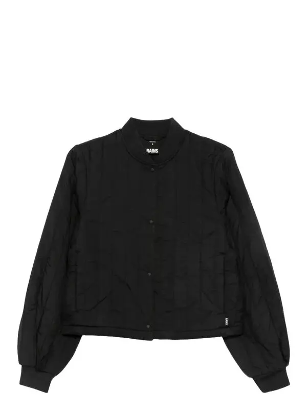 Rains Banja Liner Quilted Bomber Jacket - Black