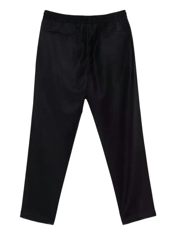 BRIGLIA 1949 Wimbledons Drawstring Pleated Trousers - Black