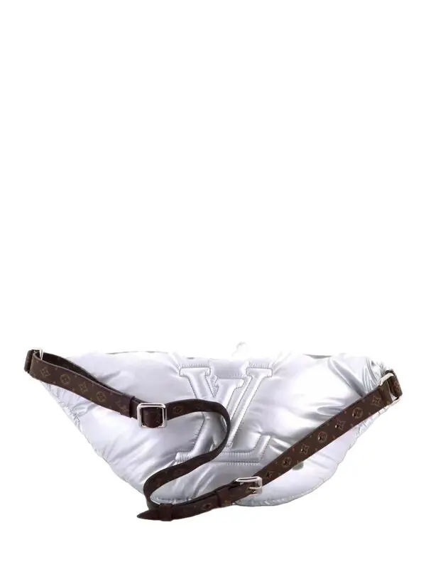 LOUIS VUITTON Pillow Bumbag Monogram Quilted Econyl Nylon Maxi Belt Bag - Metallic