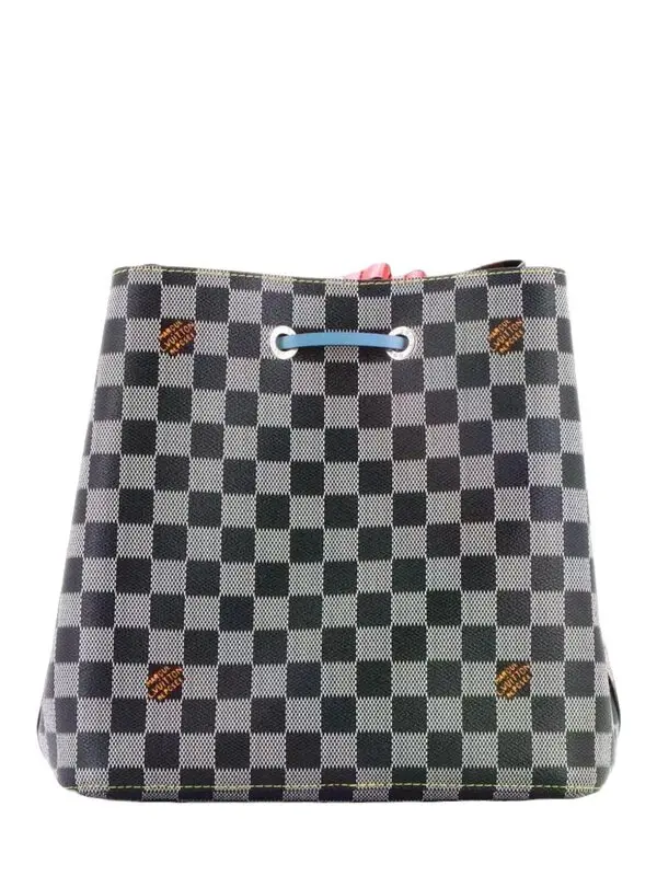 LOUIS VUITTON Neonoe Handbag Limited Edition Colored Damier Mm Bucket Bag - Black