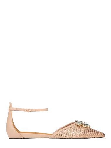 APEPAZZA Ballet Flats Size Leather, Textile Fibers - Pink