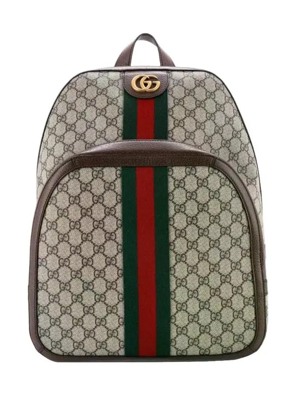 Gucci Ophidia Gg Coated Canvas Medium Backpack - Brown