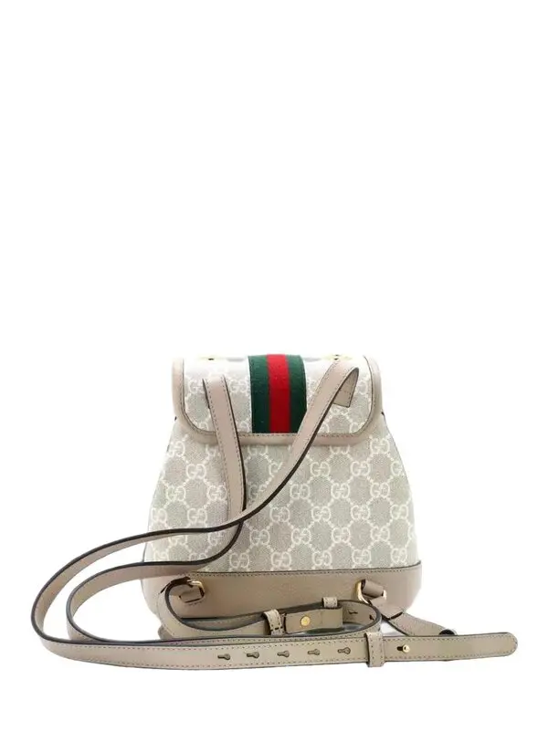 Gucci Ophidia Flap Gg Coated Canvas Mini Backpack - Neutrals