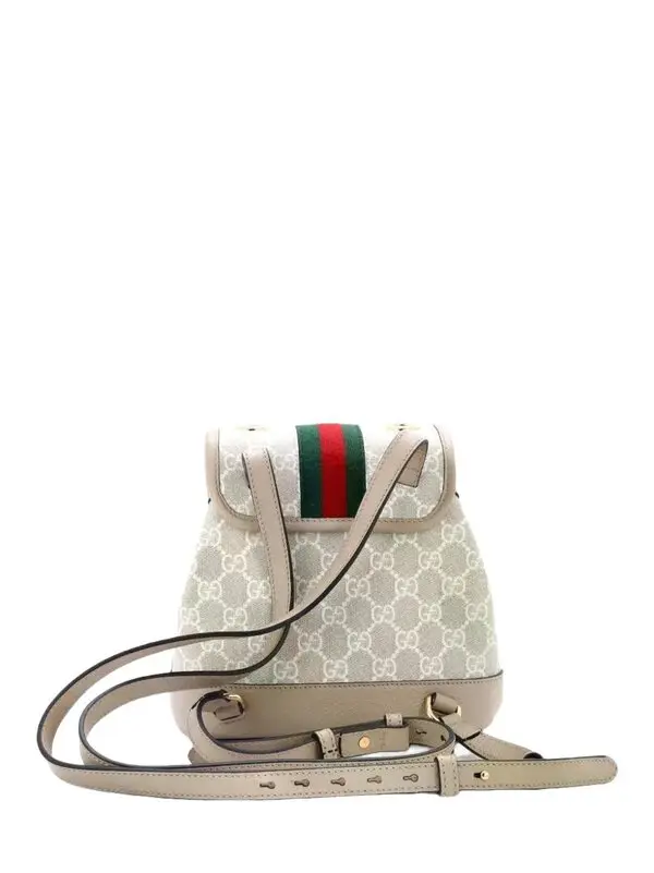 Gucci Ophidia Flap Gg Coated Canvas Mini Backpack - Neutrals