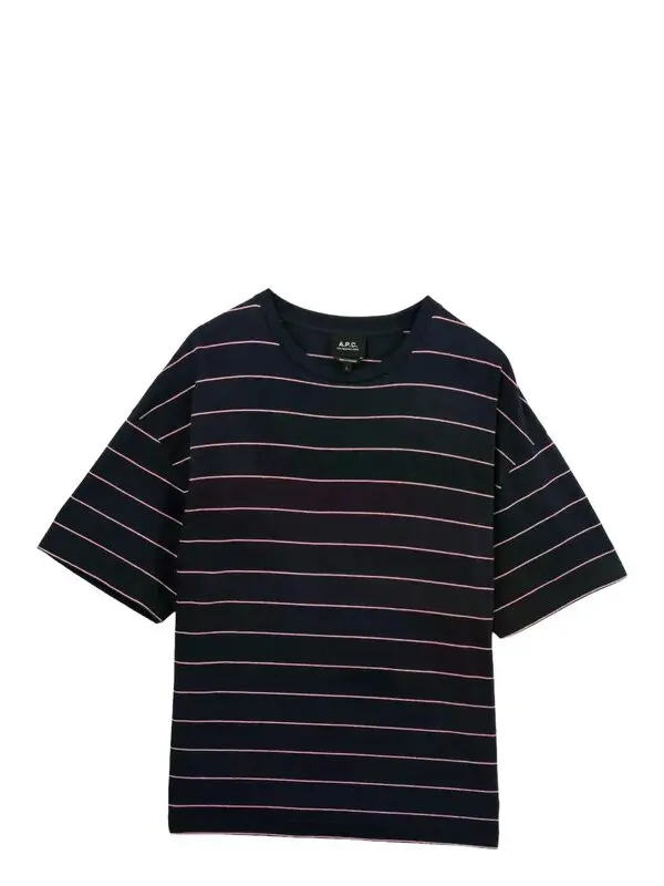 A.p.c. Striped Short-sleeve T-shirt - Blue