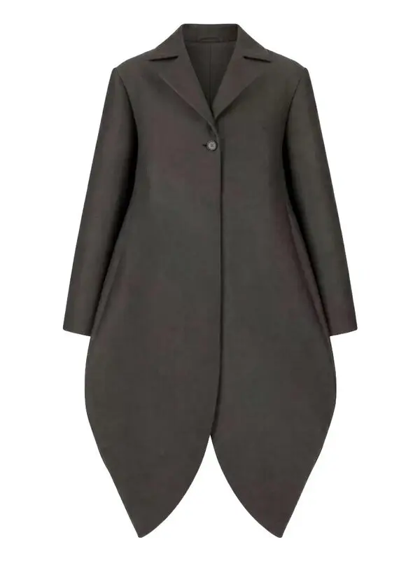 NICCOLO PASQUALETTI Tulipano Curved-hem Coat - Grey