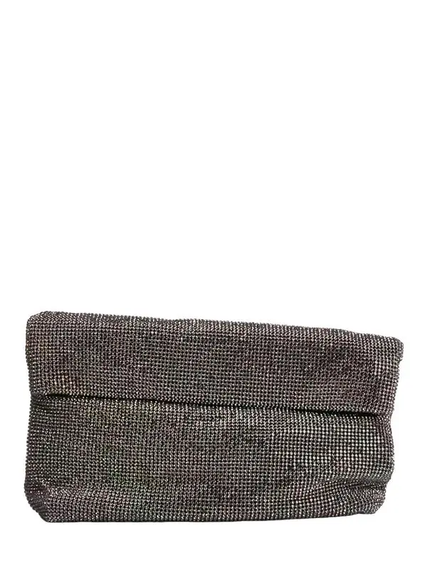 TWENTY FOURHAITCH Varadero Crystal-embellished Clutch Bag - Grey