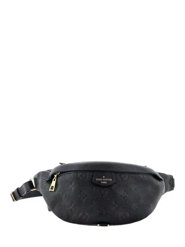 LOUIS VUITTON Bum Bag Monogram Empreinte Leather Belt Bag - Black