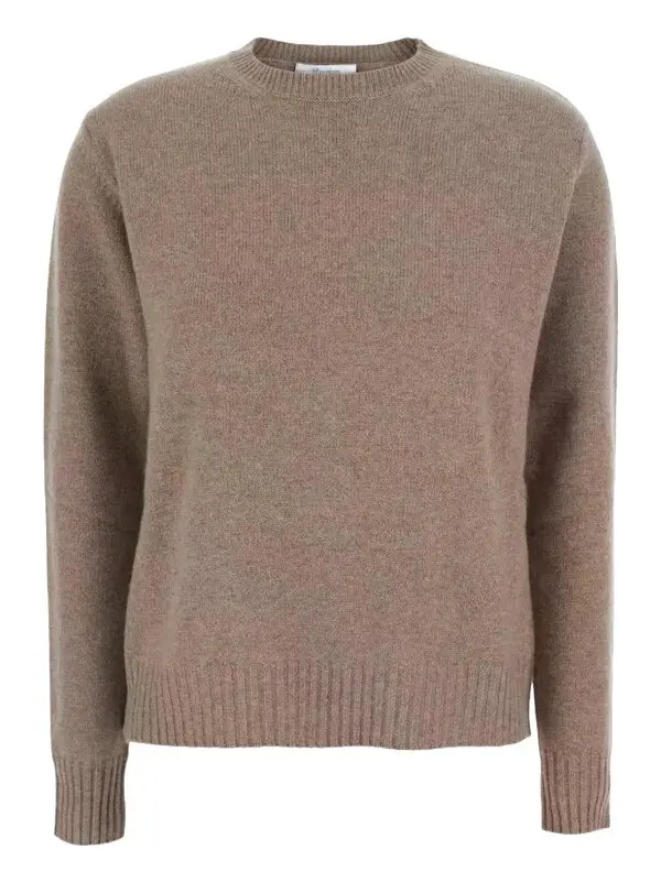 Max Mara Ribbed-trim Sweater - Brown