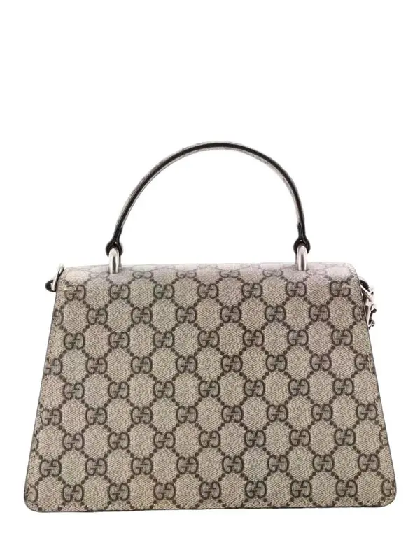 Gucci Dionysus Convertible Top Handle Bag Gg Coated Canvas Small Satchel - Brown