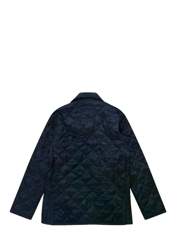 Comme Des Garçons X Lavenham Quilted Diamond-pattern Jacket - Blue