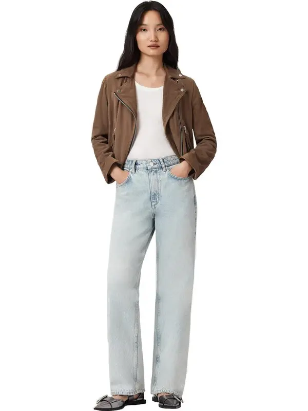 ALLSAINTS Brooklyn Straight Leg Jeans - Blue